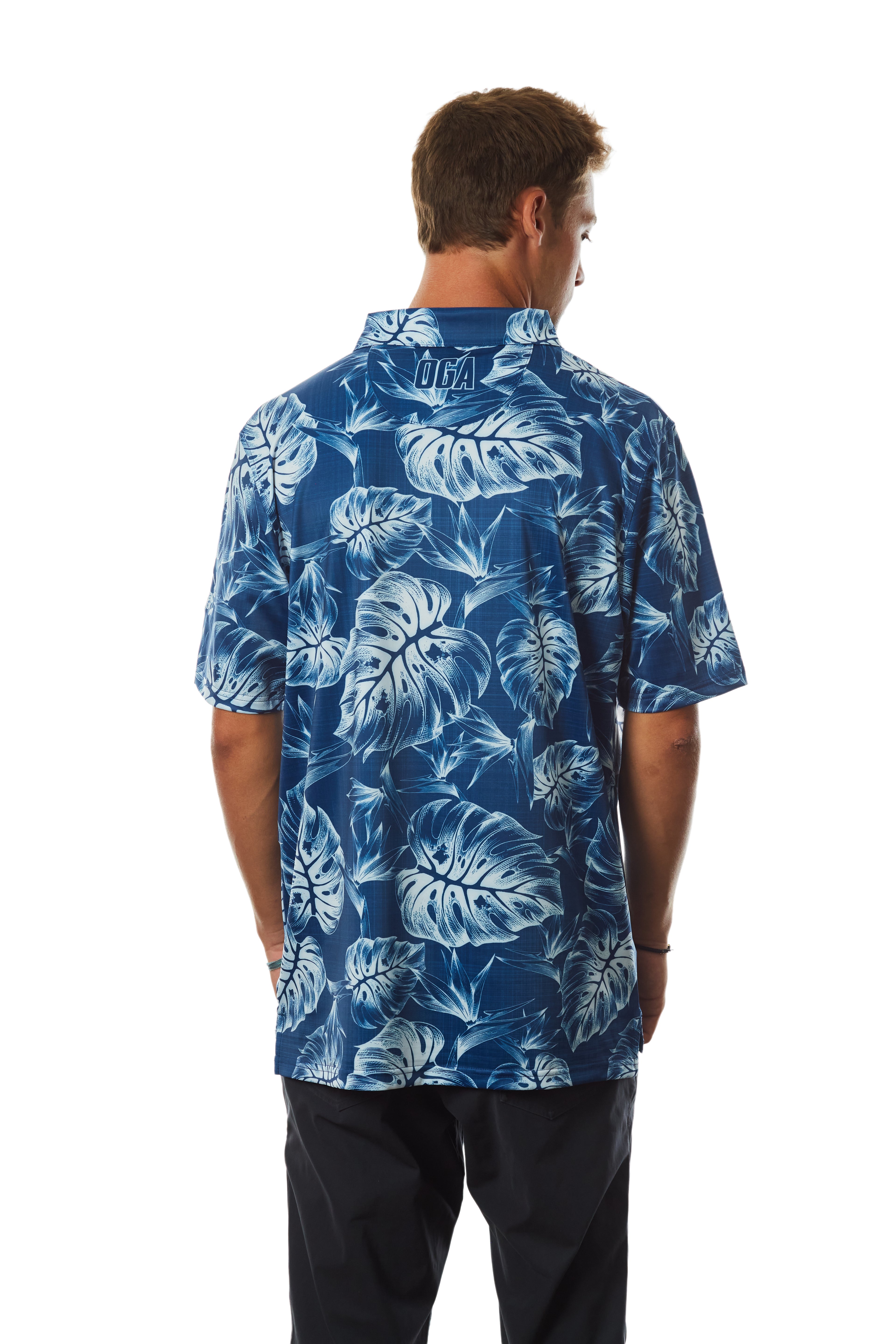 Shop Limited Edition Polos: "Scattered Islands" Black Onyx - OGA Men's Polo – Oahu Golf Apparel